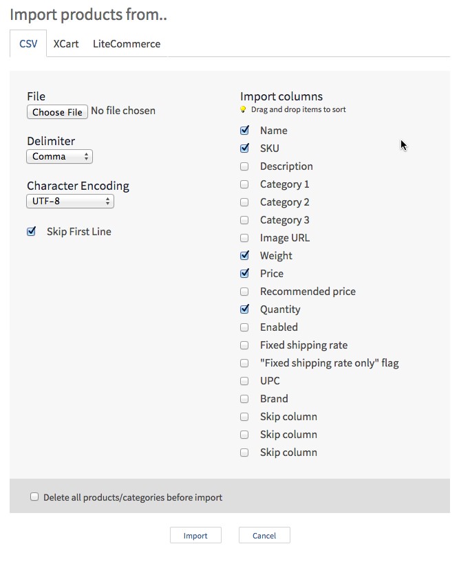 Import Products FAQs and Troubleshooting (Third Party Store) – Website Help