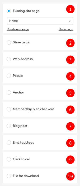 Link Picker – Website Hilfe