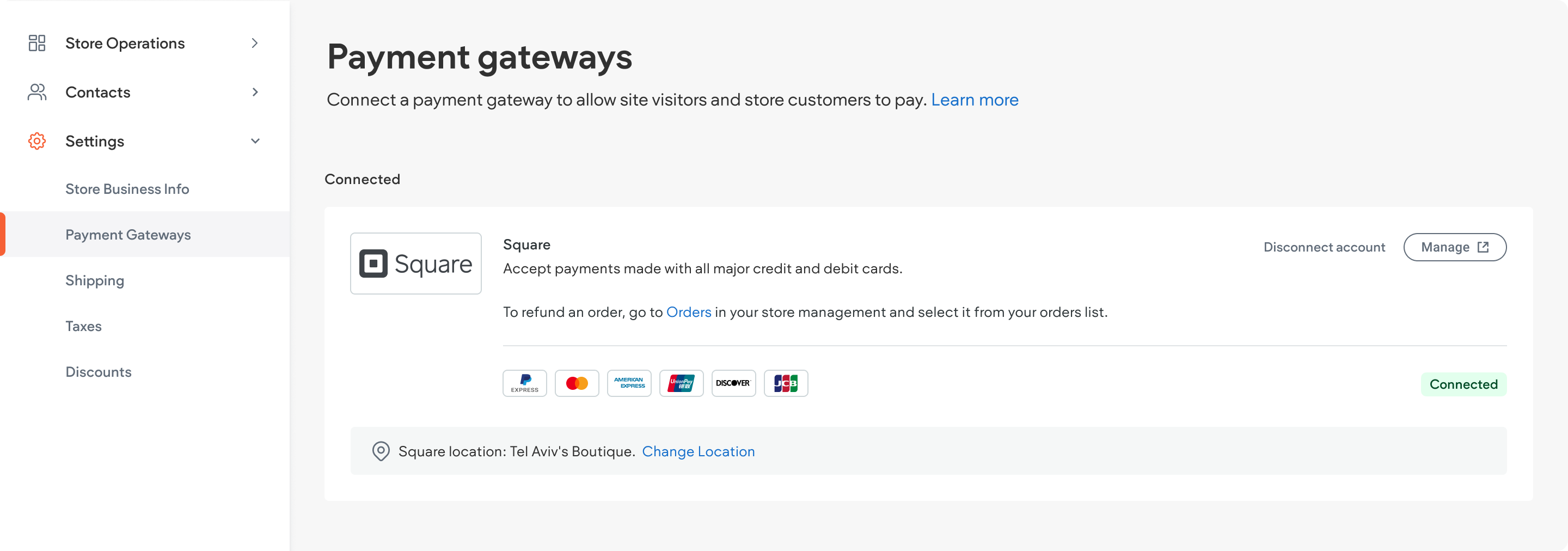 Payment in Native Store – Website Help